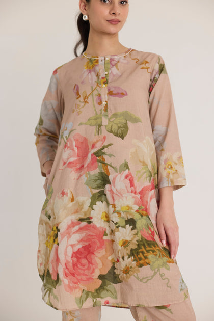 HAZEL SHORT KURTA SET – Story Of India