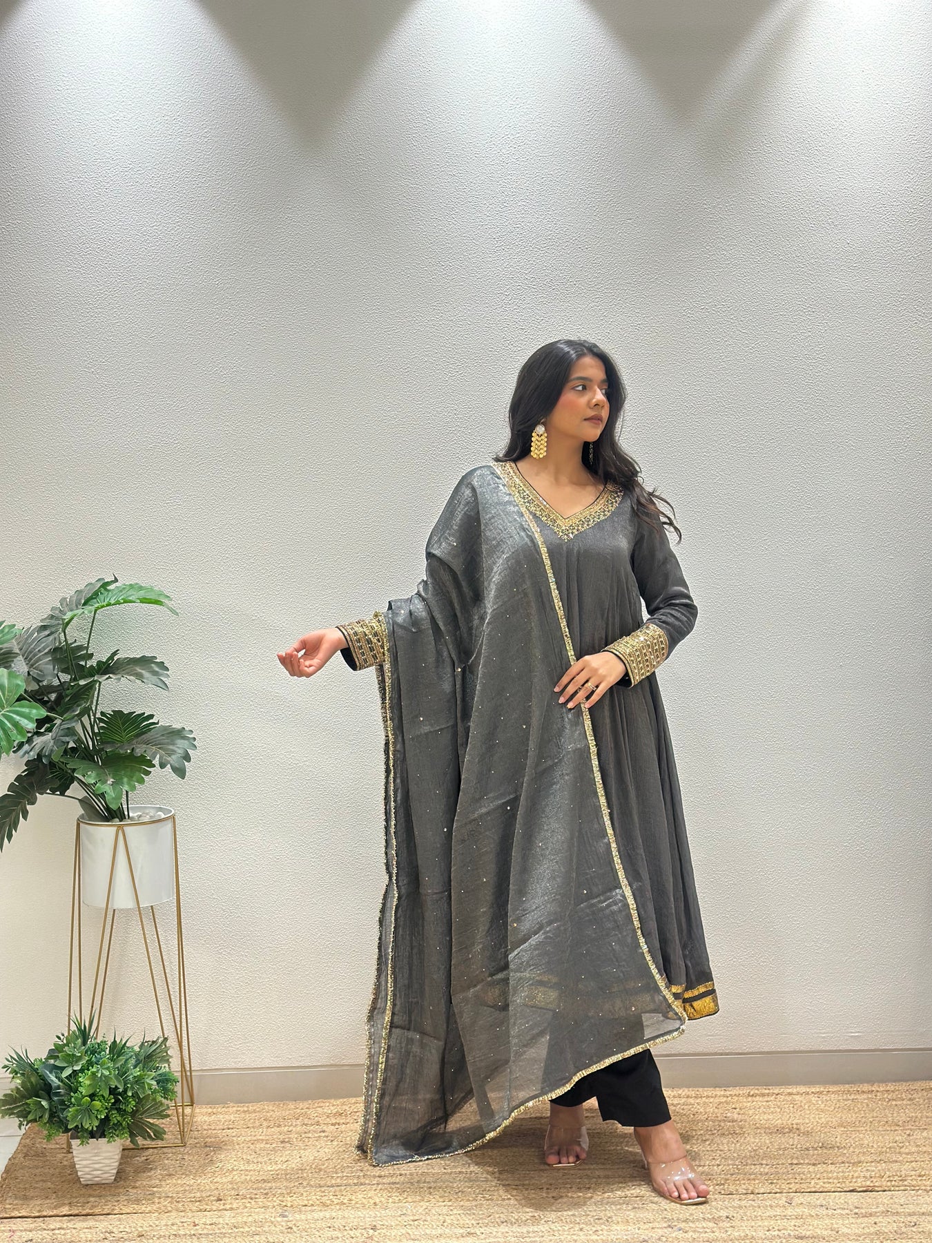 SIYAHI Arnarkali Set – Story Of India
